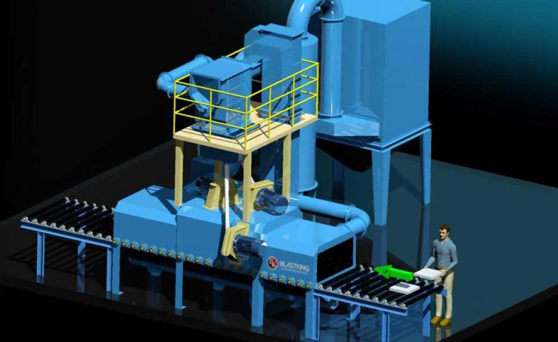 Paver Blocks Shot Blast Machine • Stone Shot Blasting Machine